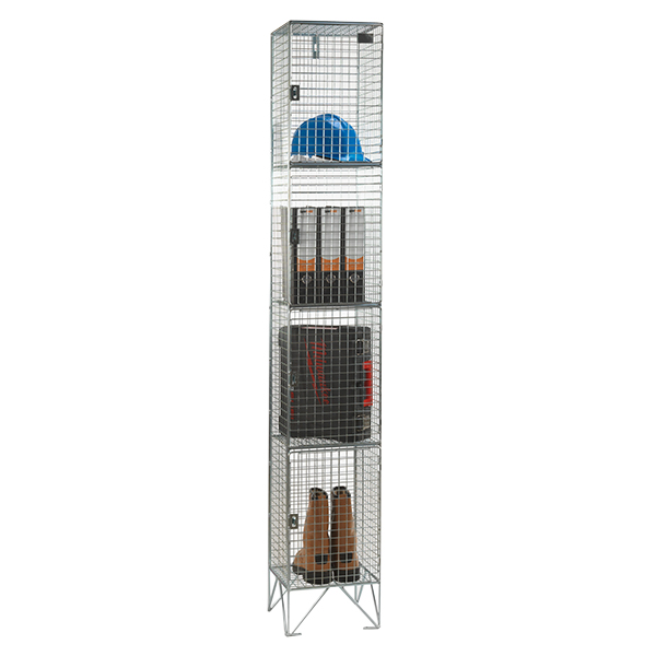 4 Door Wire Mesh Locker | Workplace Products