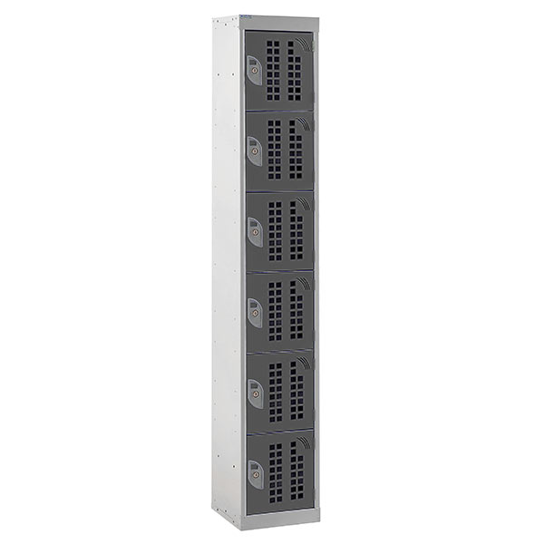 6 Door Armour Perforated Lockers | Workplace Products