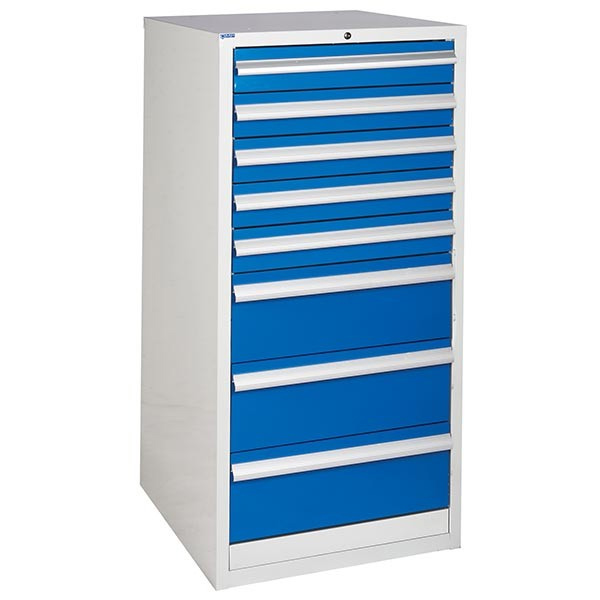 600 XL Euroslide 8 Drawer Cabinet - 5 x 100mm | Workplace Products
