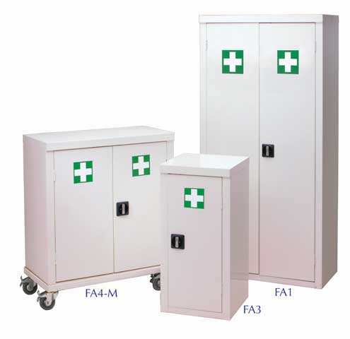 First Aid Floor Locker, H700 x W350 x D300mm | Workplace Products