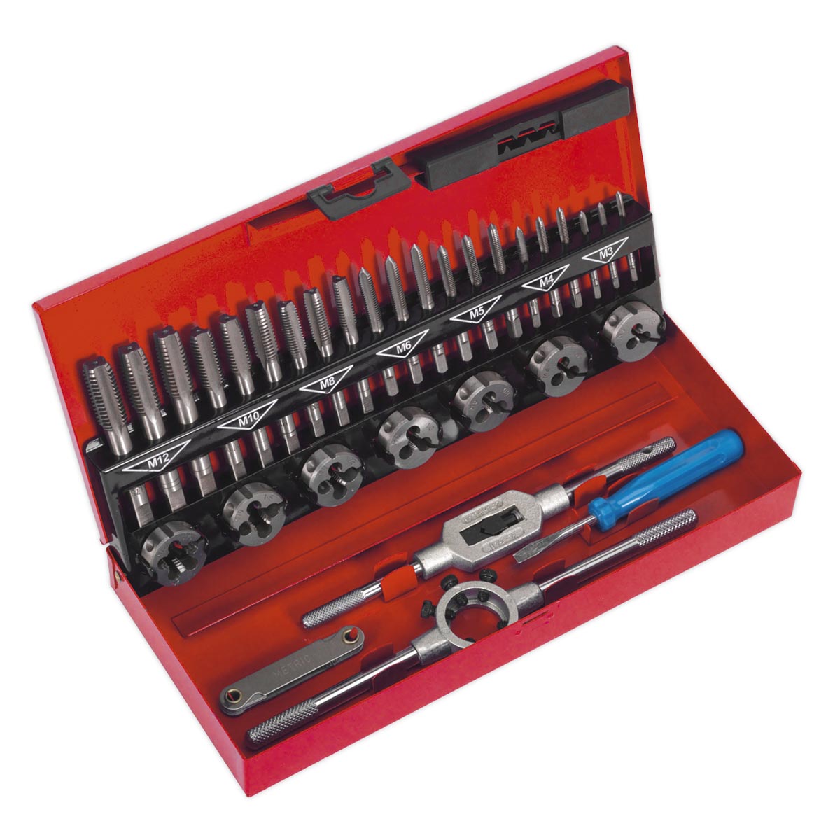 Metric Tap & Die Set Split Dies 32pc | Workplace Products