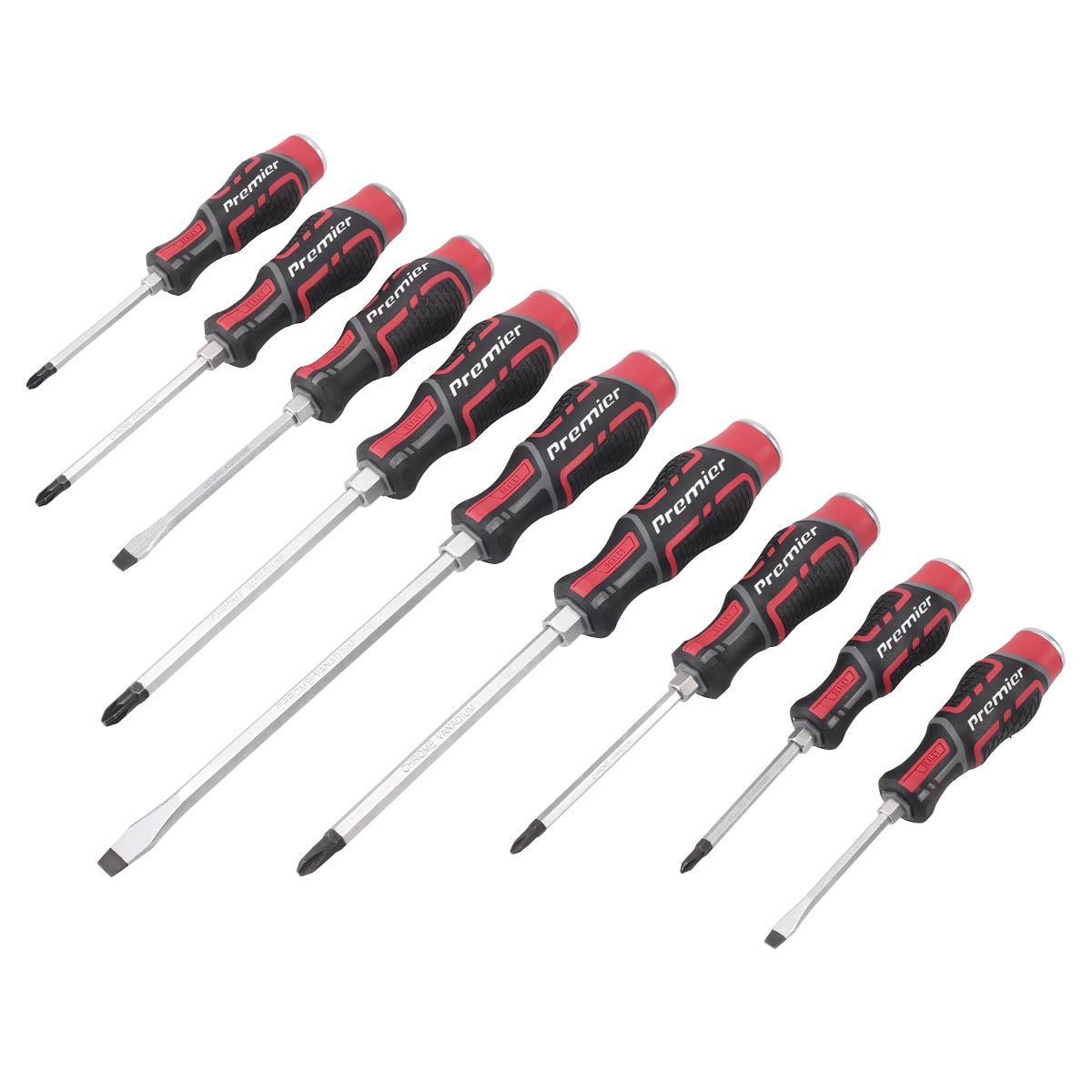 Premier Hammer-Thru Screwdriver Set 9pc | Workplace Products