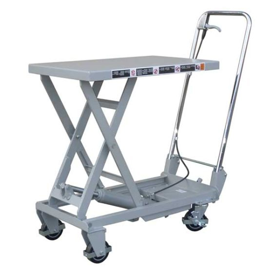 Aluminium Mobile Scissor Lift Table 100kg | Workplace Products