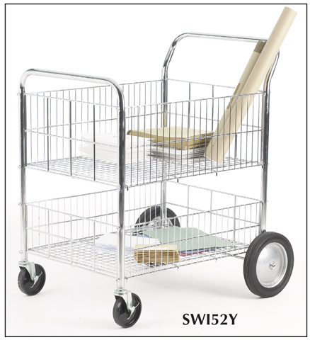Chrome Plated Wire Trolley | Workplace Products