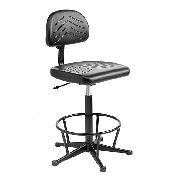 Height Adj. Workshop Chair with Footring | Workplace Products