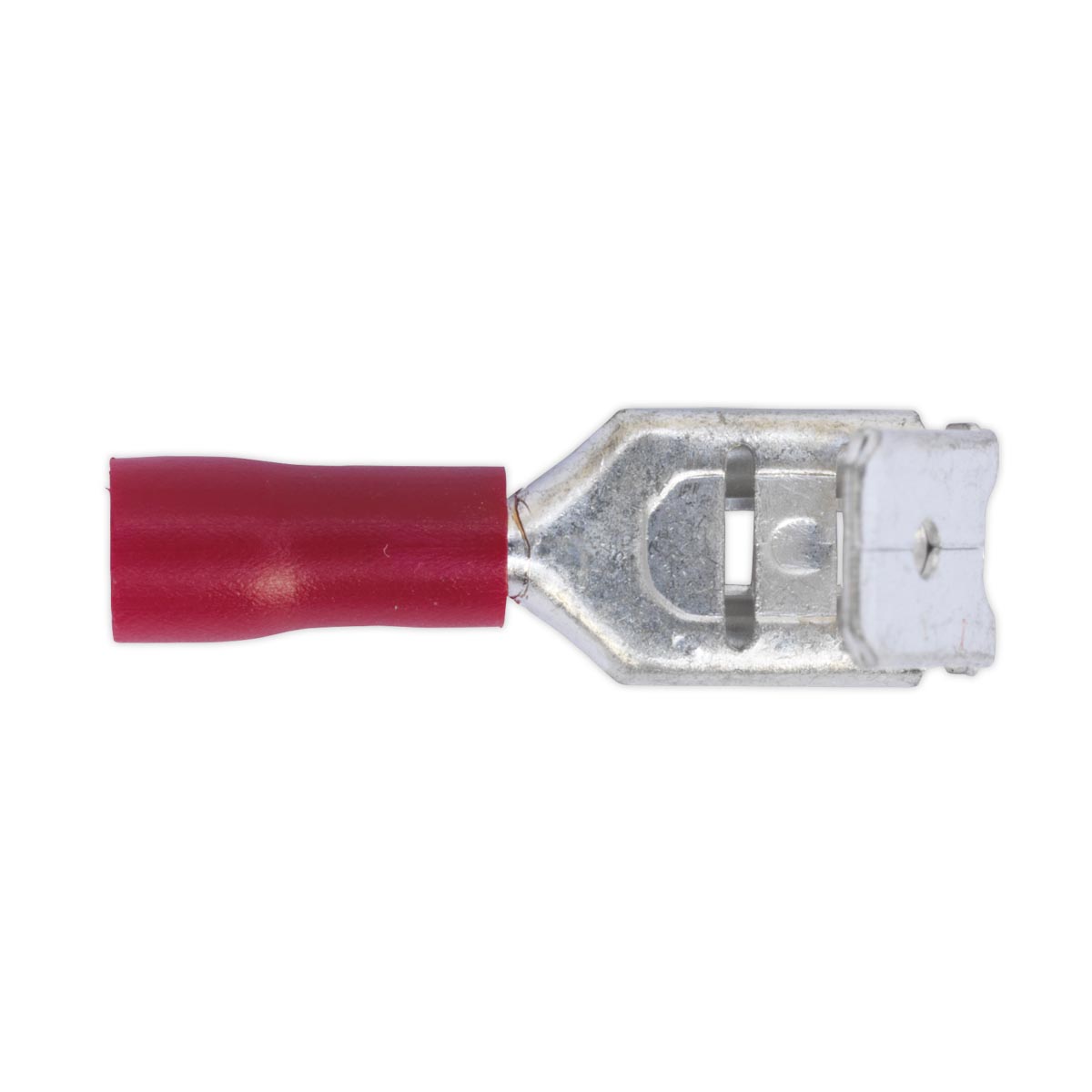 Piggy-Back Terminal 6.3mm, Red - Pack of 100 | Workplace Products