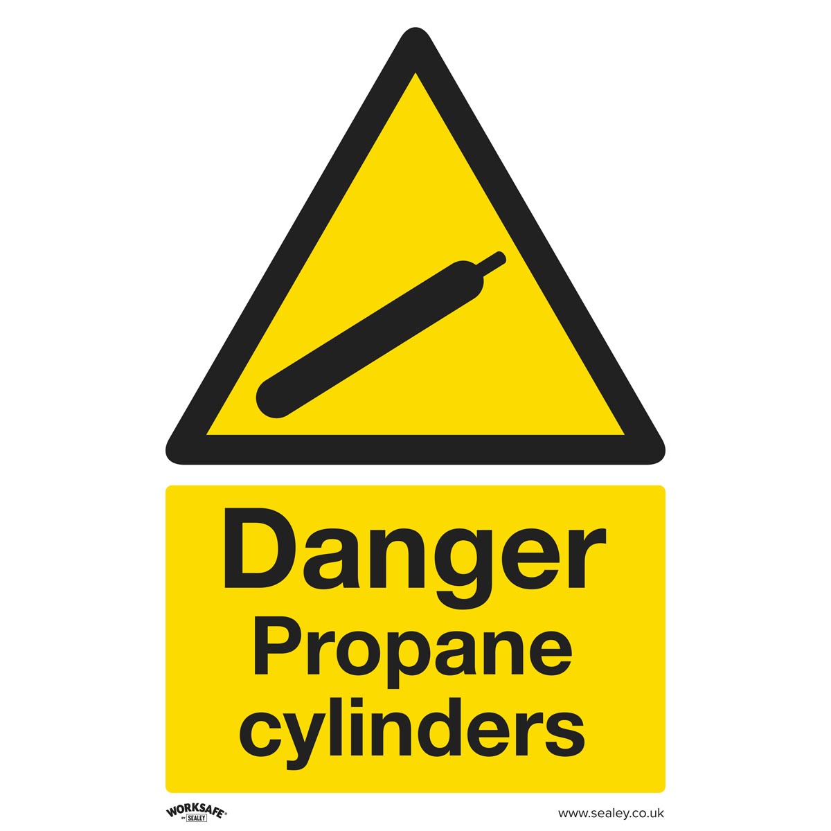 Worksafe® Danger Propane Cylinders Safety Sign - Rigid Plastic ...