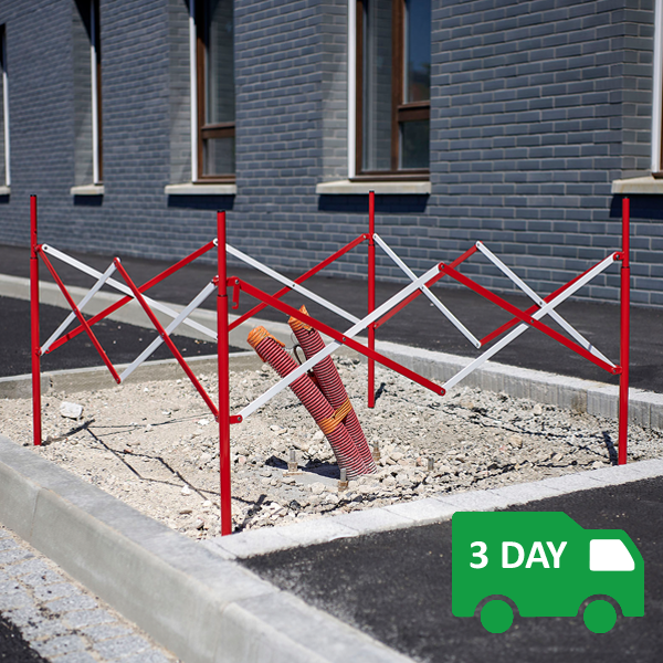 Steel Extending Isolation Barrier 1m² | Workplace Products