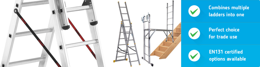 Combination Ladders | Stair Ladders | Workplace Products